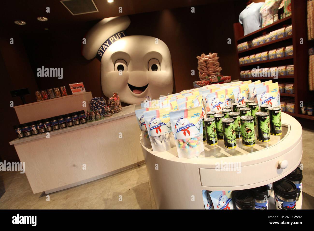 A general view of atmosphere at the new Wonka store at Sweet! Hollywood ...