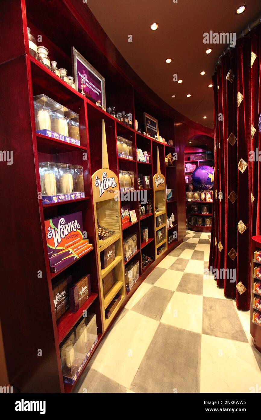 A general view of atmosphere at the new Wonka store at Sweet! Hollywood ...