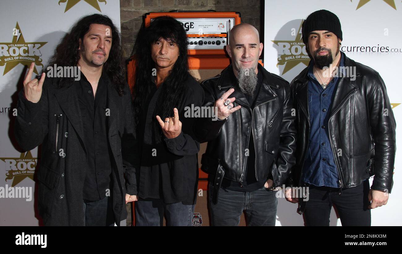 Anthrax arrive for the Classic Rock Roll Of Honour Awards at the ...