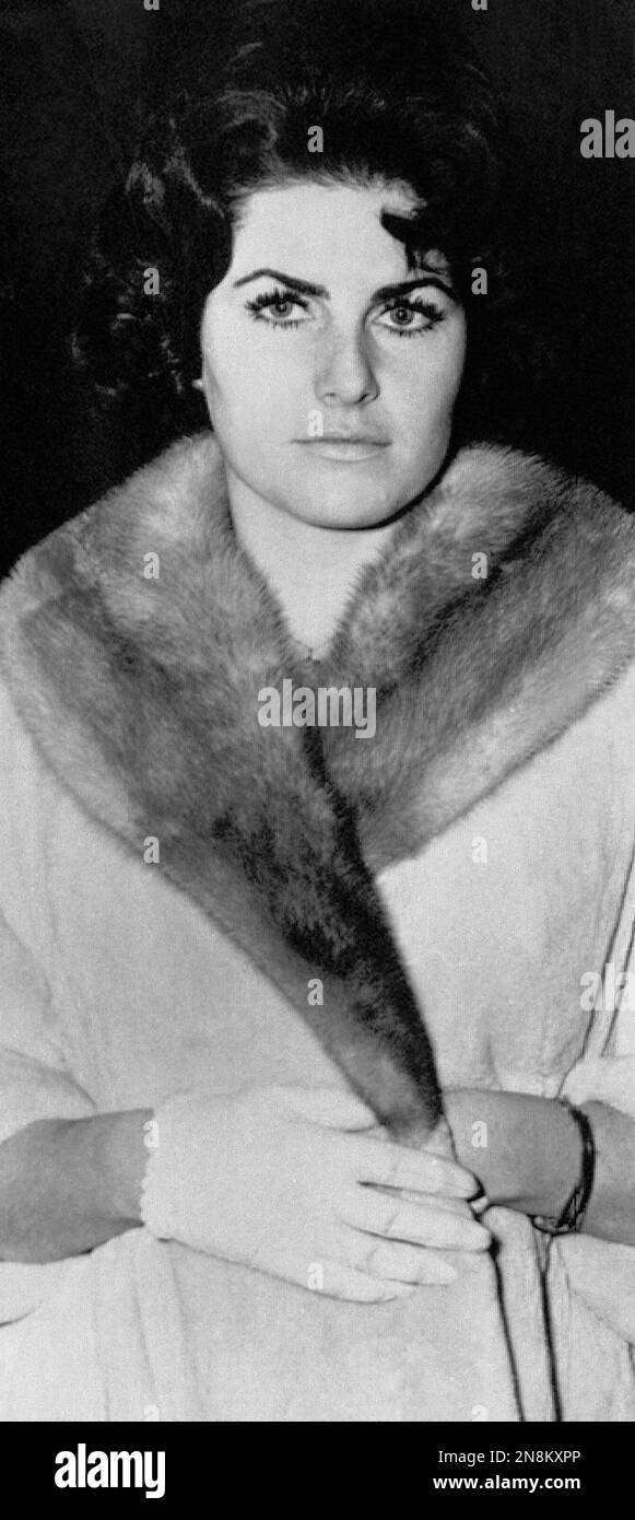 Judith Campbell Exner in 1960, the year she said she met John F ...