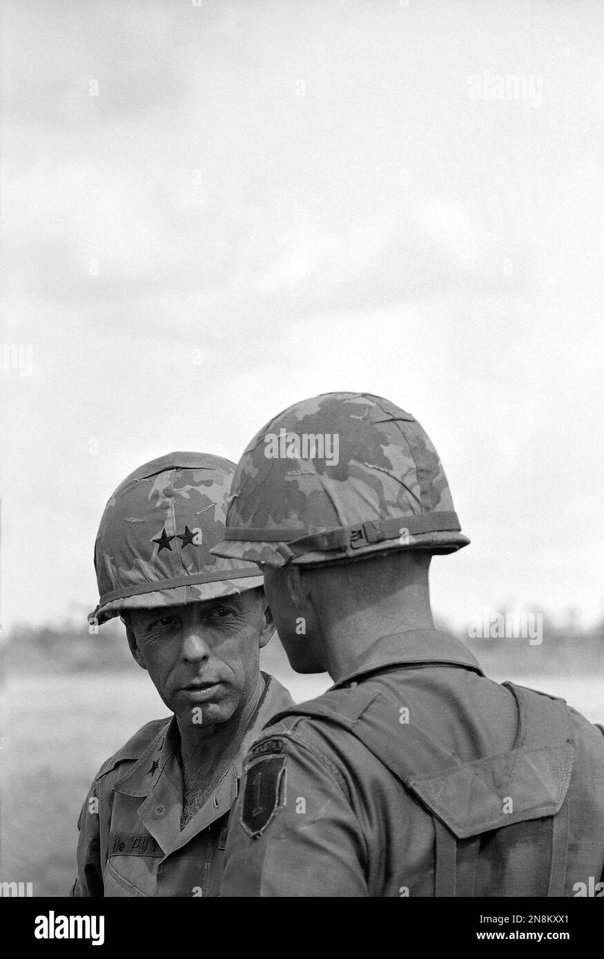 Major General William Depuy, commander of U.S.1st Infantry Division in ...