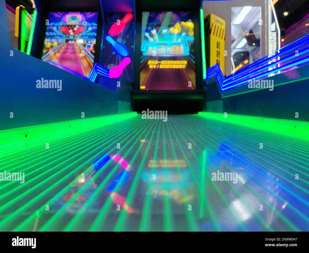 BEIJING, CHINA - FEBRUARY 3, 2023 - (FILE) Bowling game machine ...