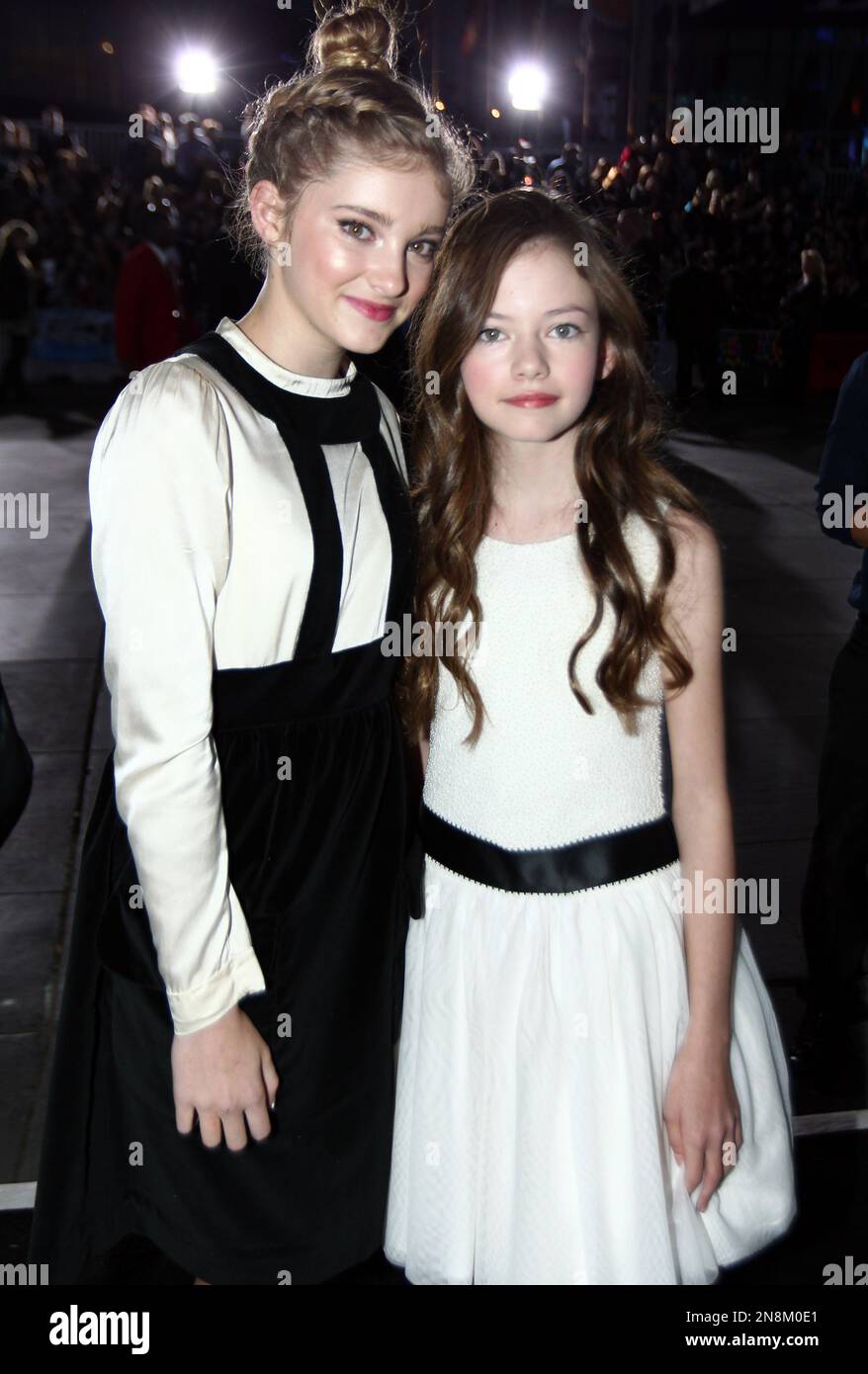 Willow Shields, left, and Mackenzie Foy attend the world premiere of ...