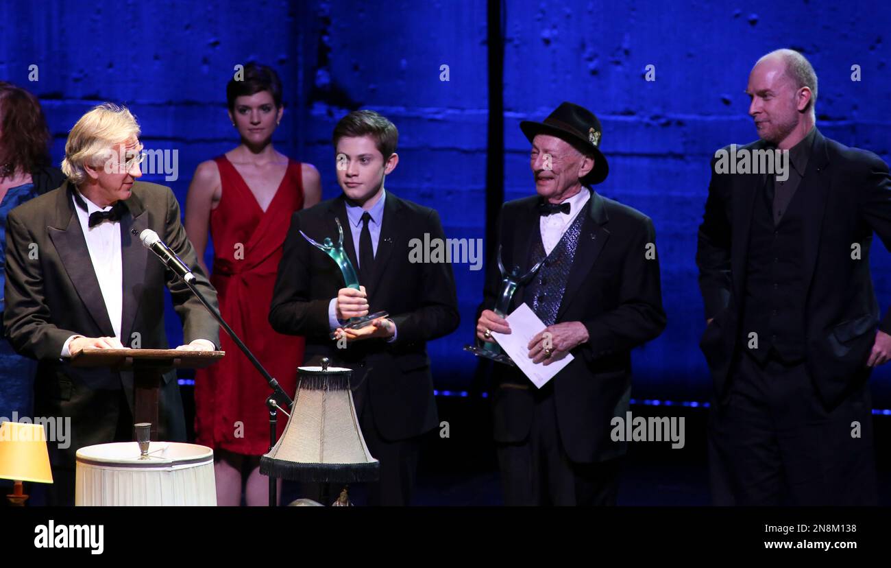 From left, Barry McGovern accepts the Ovation on behalf of the rest of ...