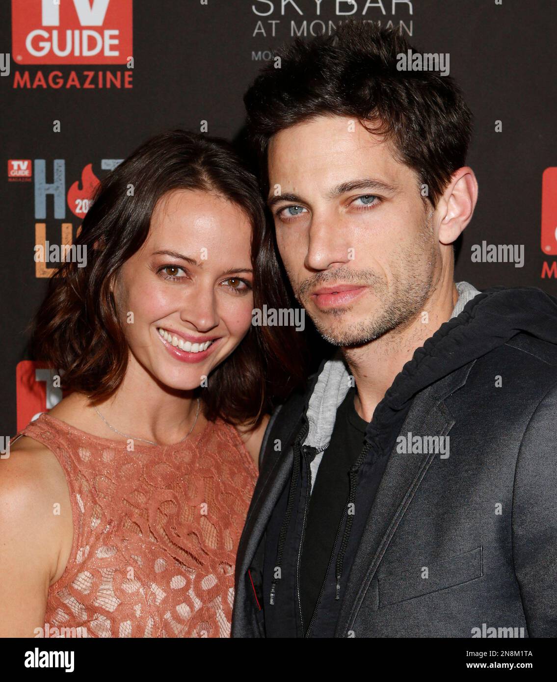 Amy Acker and James Carpinello attend TV Guide Magazine's 2012 Hot List ...