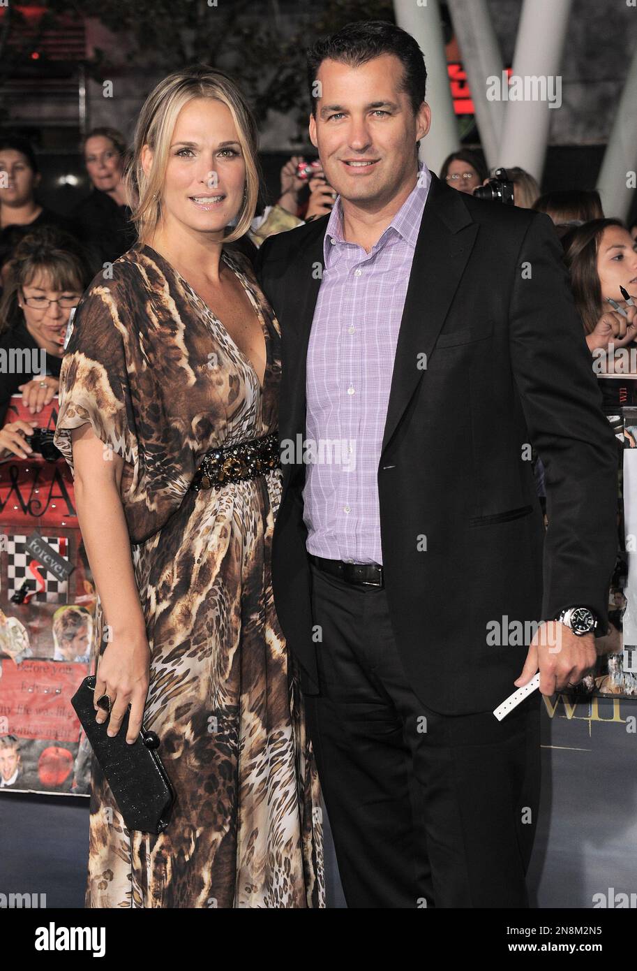 Molly Sims, left, and Scott Stuber attend the world premiere of "The ...