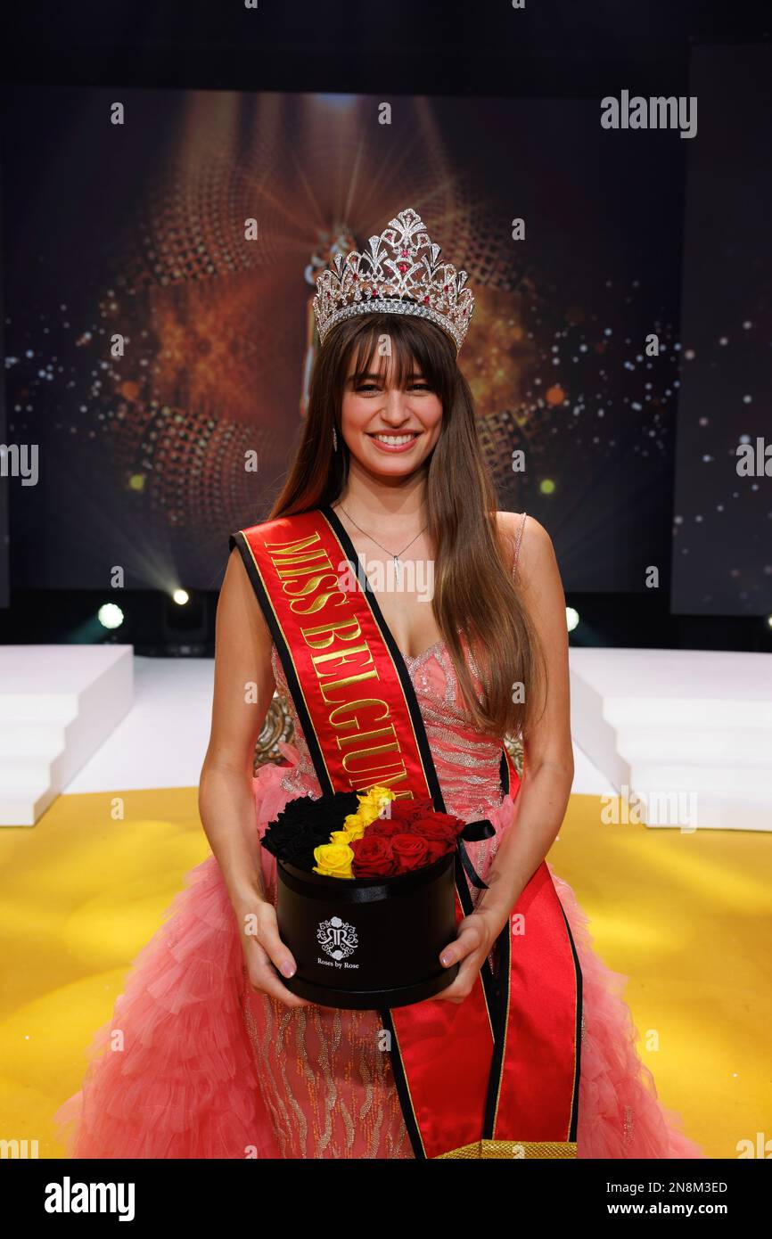 Miss Belgium 2023 Emilie Vansteenkiste pictured during the Miss Belgium ...