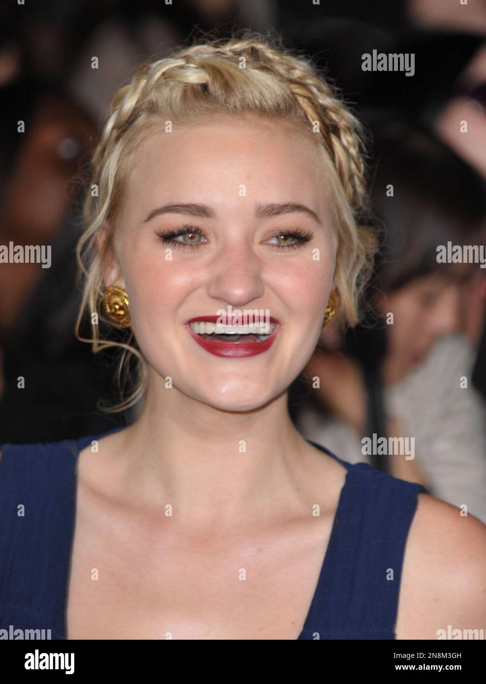 AJ Michalka attends the world premiere of "The Twilight Saga: Breaking ...