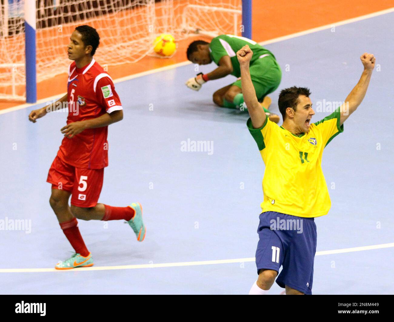 In this photo taken Monday, Nov. 12, 2012, Neto of Brazil, right ...