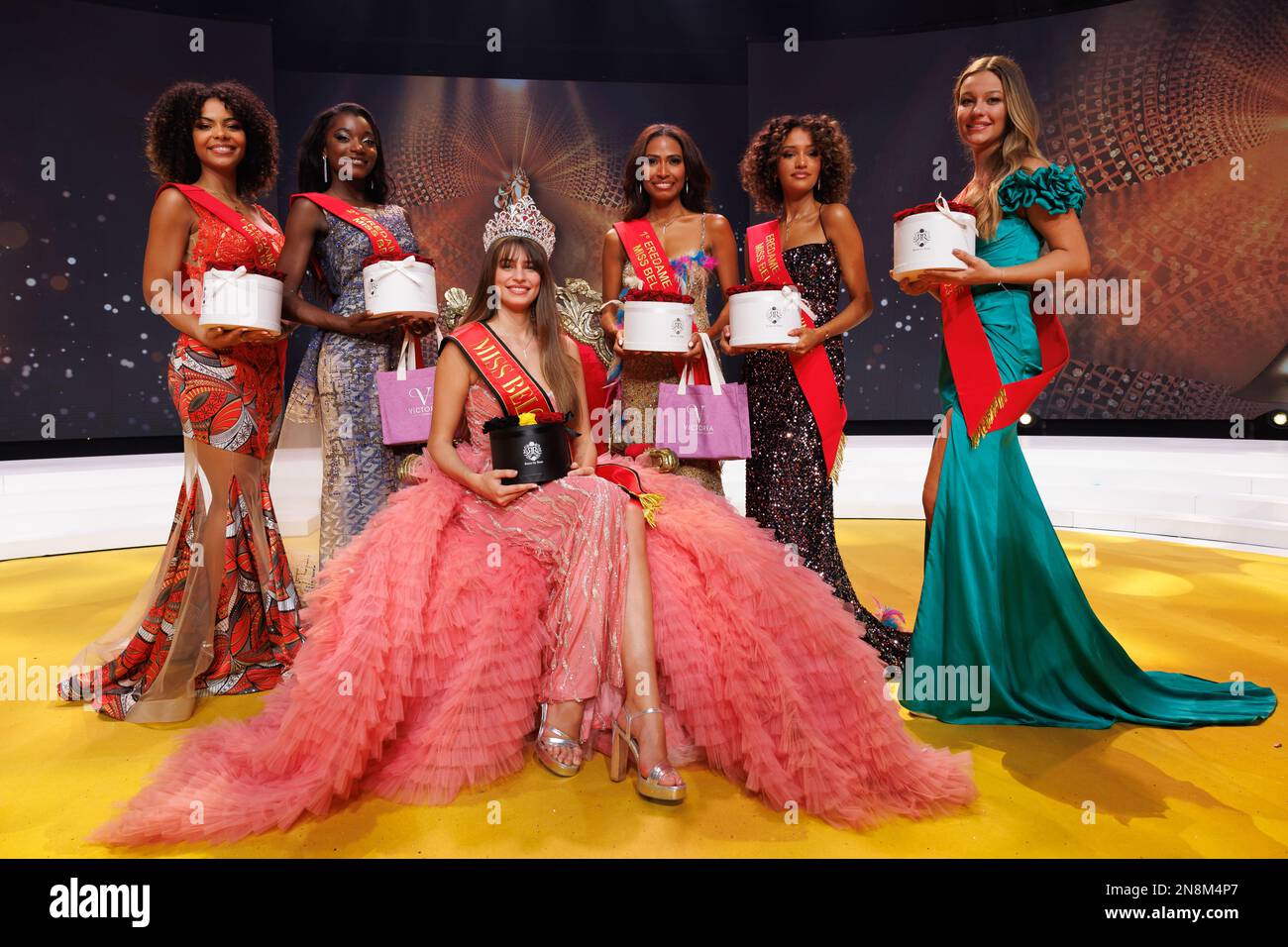 fifth runner up Lena Forseille, third runner up Cecile Deltour, second ...