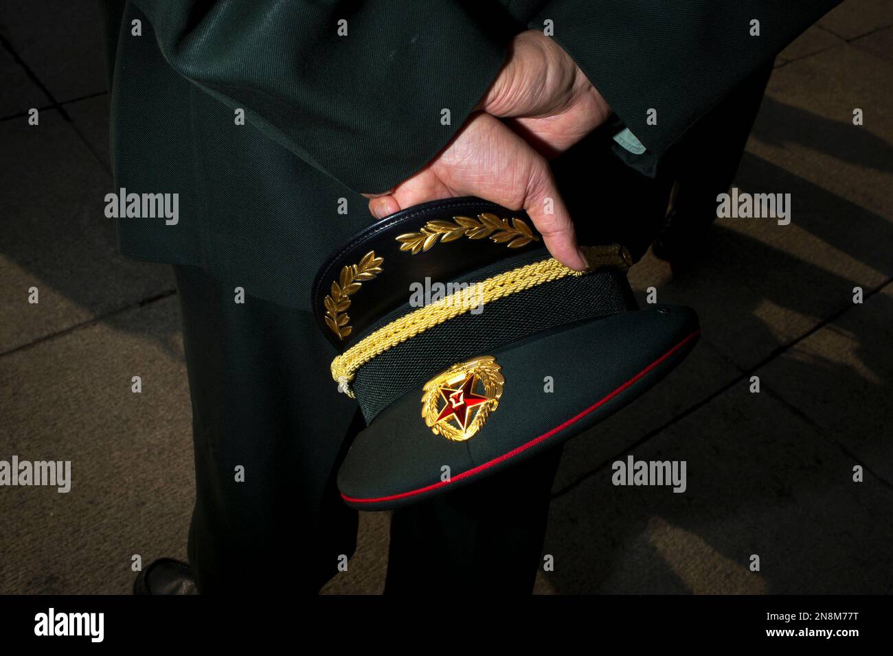 In this Thursday, Nov. 8, 2012 photo, a Communist Party delegate holds ...