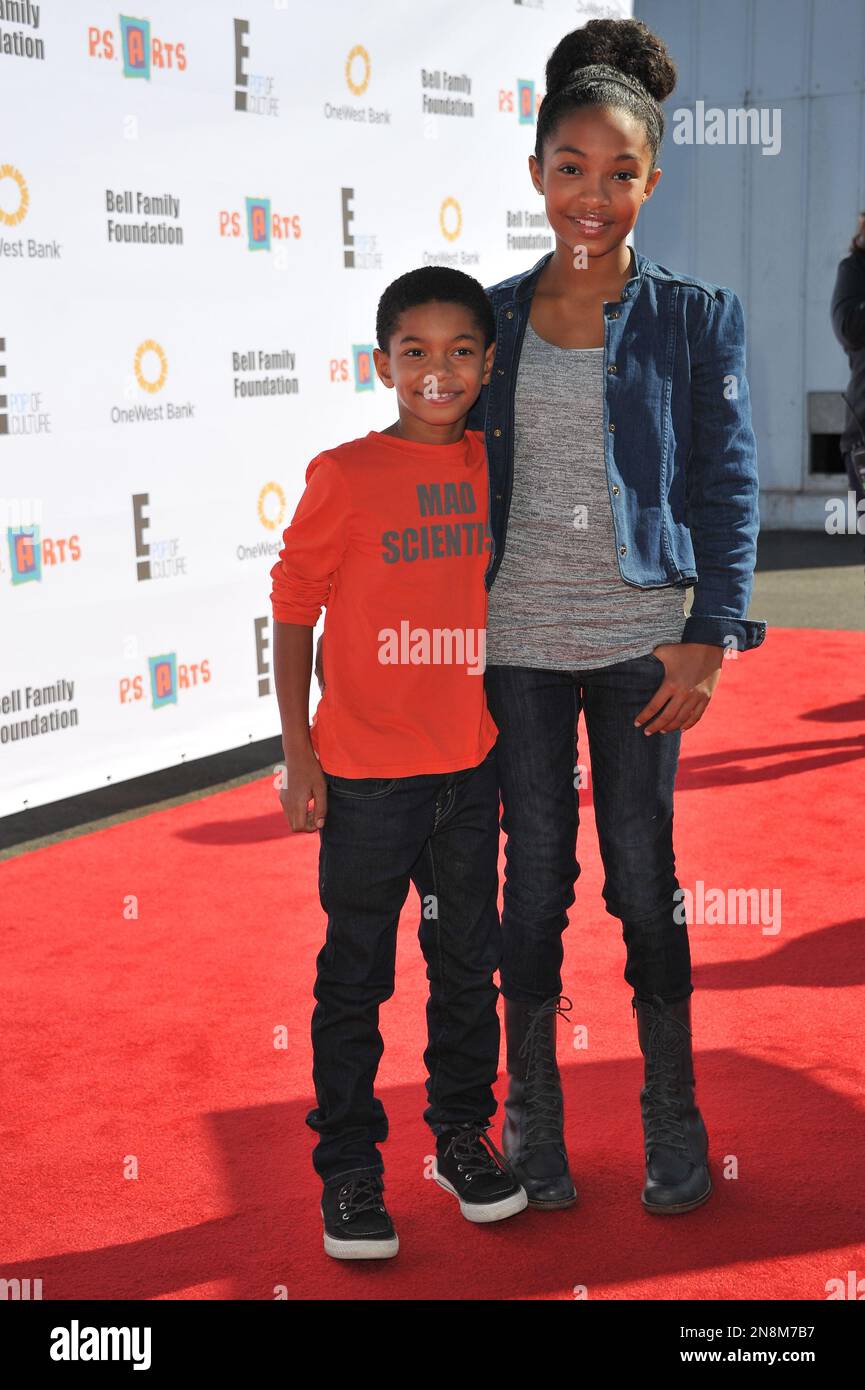Sayeed Shahidi, left, and Yara Shahidi attend the "Express Yourself ...