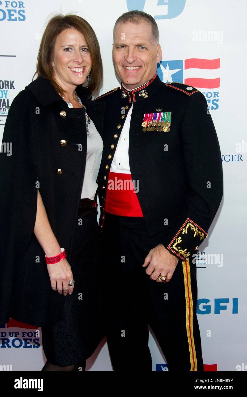 Capt. Pat Horan U.S. Army and wife Patty arrive at the 6th Annual Stand ...
