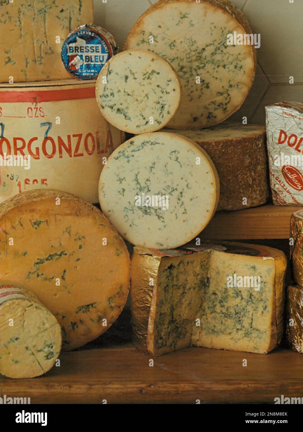 All blue cheese French blue chees British blue cheese photograph, 1981 ...