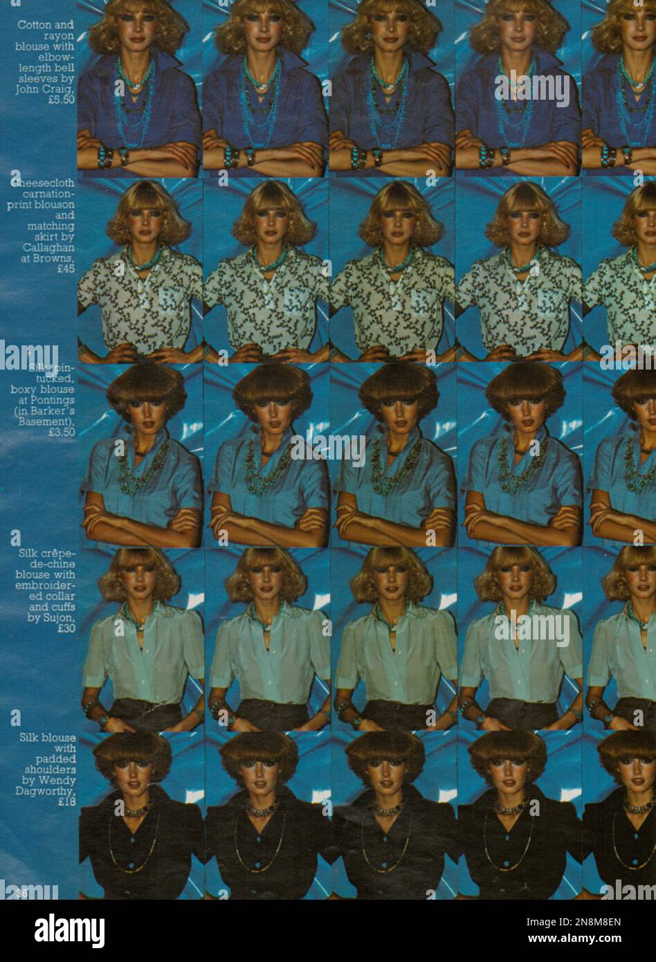 All blue vintage women's clothes blue photograph, retro blue style ...