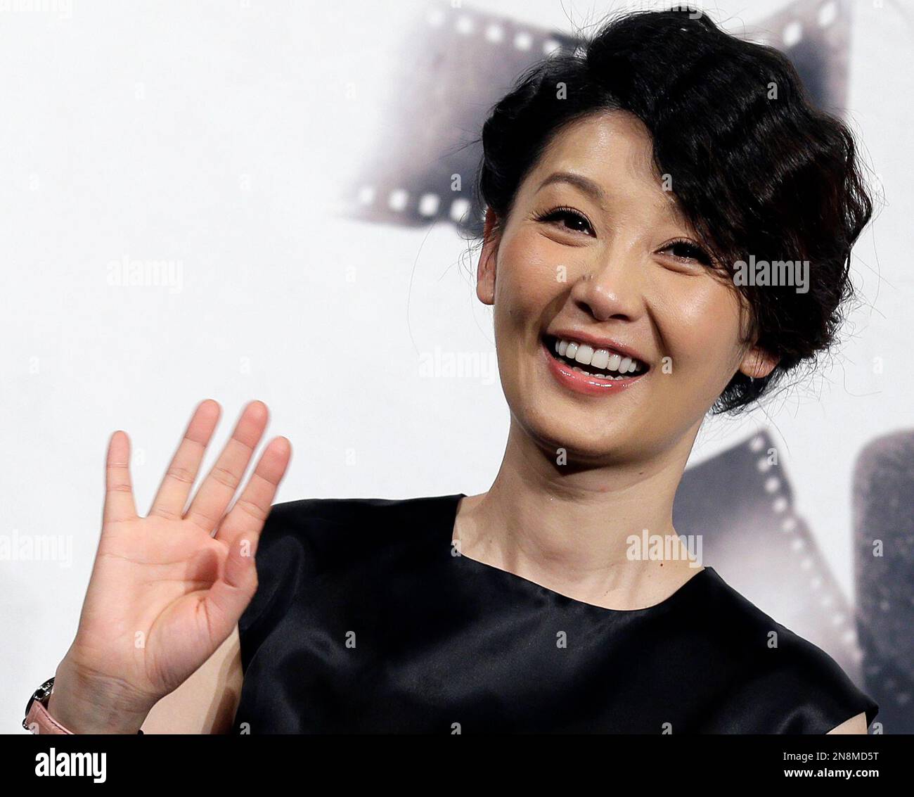 Actress Xu Fan poses during a photocall presenting the movie "1942 ...