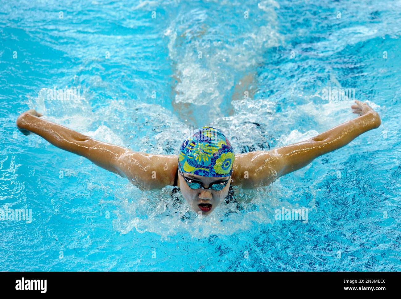 Liu Lan of China swims the women's 200m butterfly heat in the FINA ...