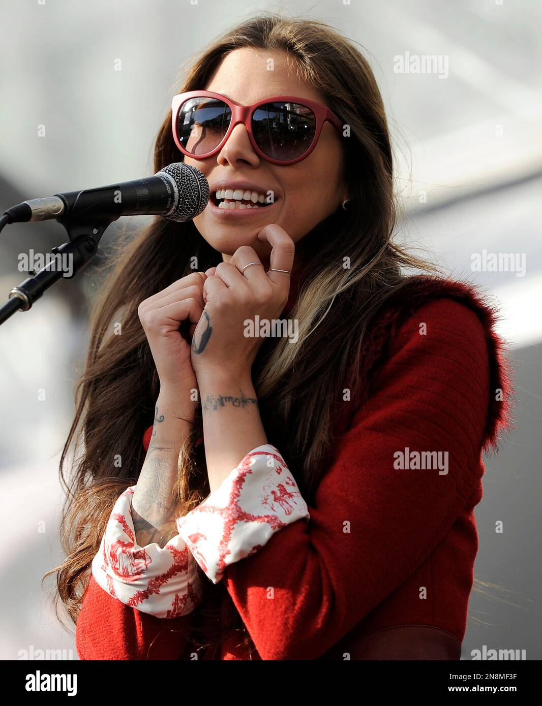 Singer Christina Perri performs during the Twilight Fan Camp Concert ...