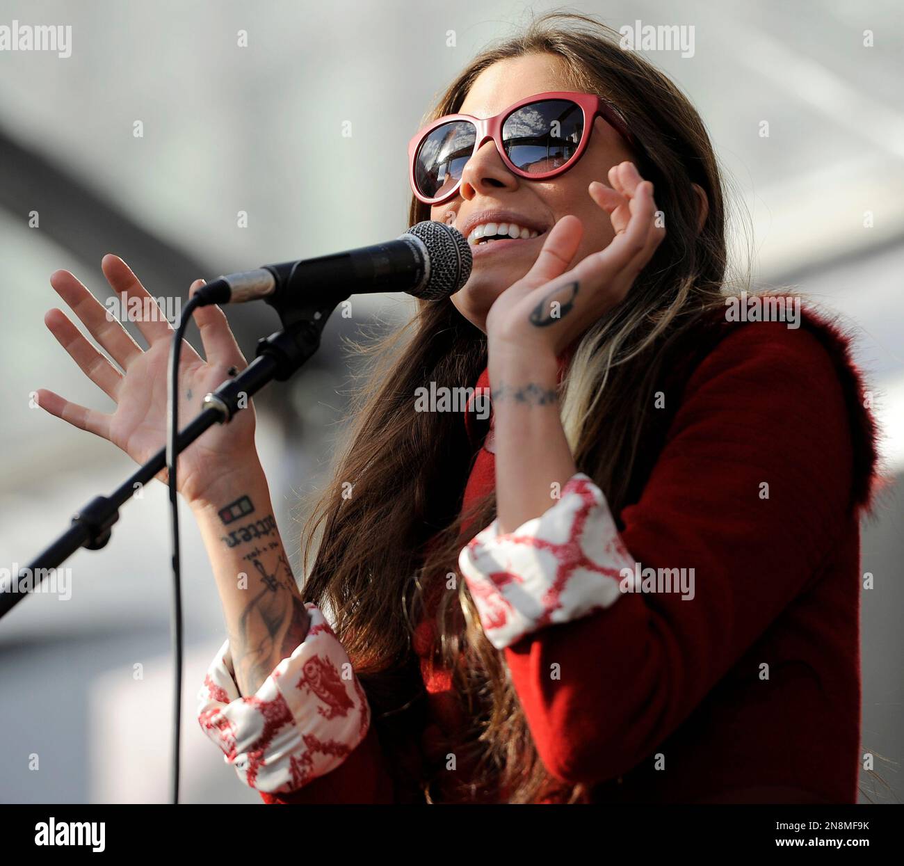 Singer Christina Perri performs during the Twilight Fan Camp Concert ...