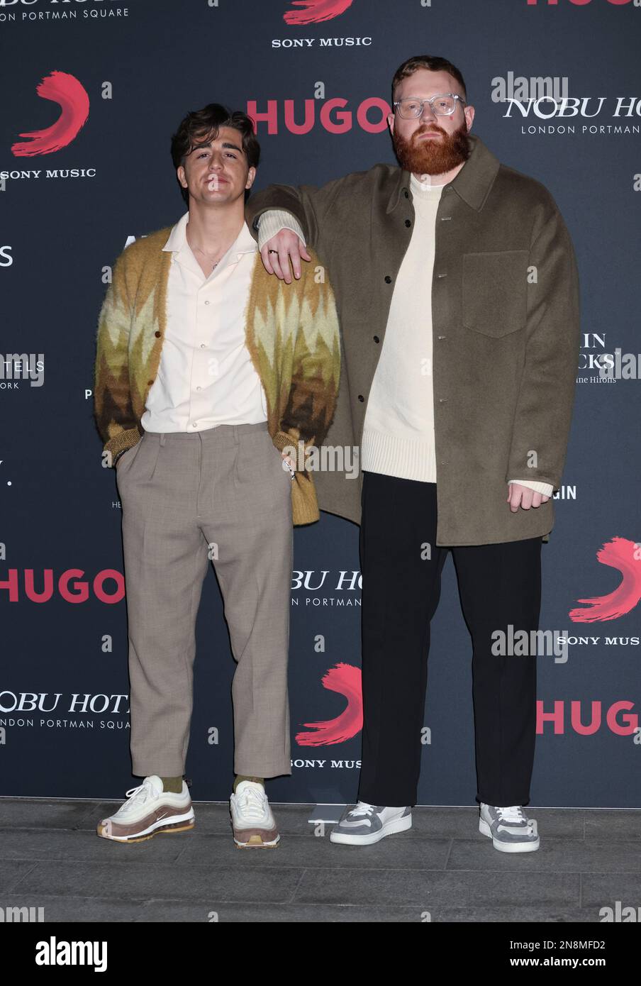 Conor Larkman and Sean Finnigan of LF System attending the Brit Awards ...