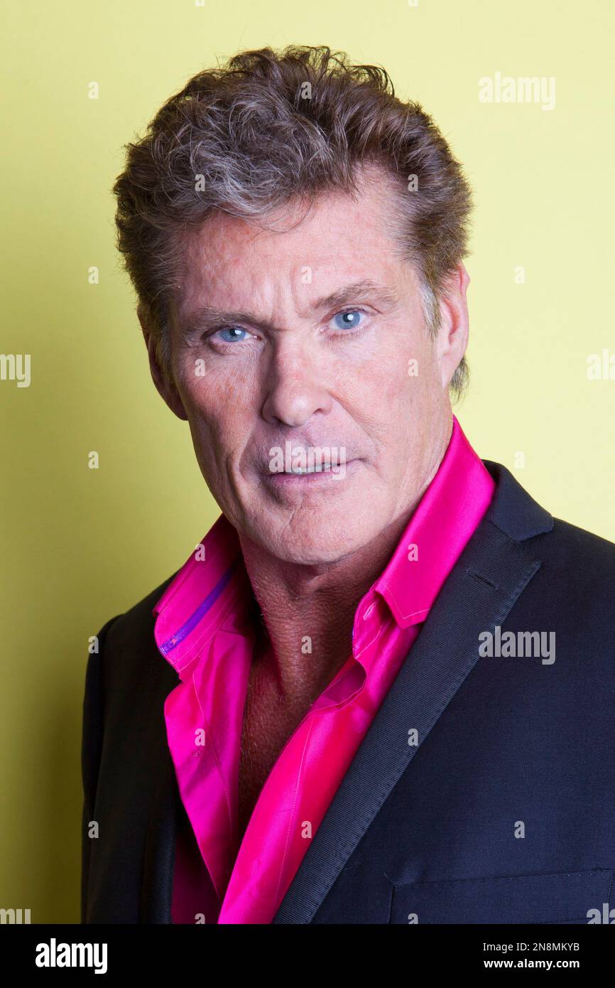 American actor, singer and producer David Hasselhoff poses for a ...