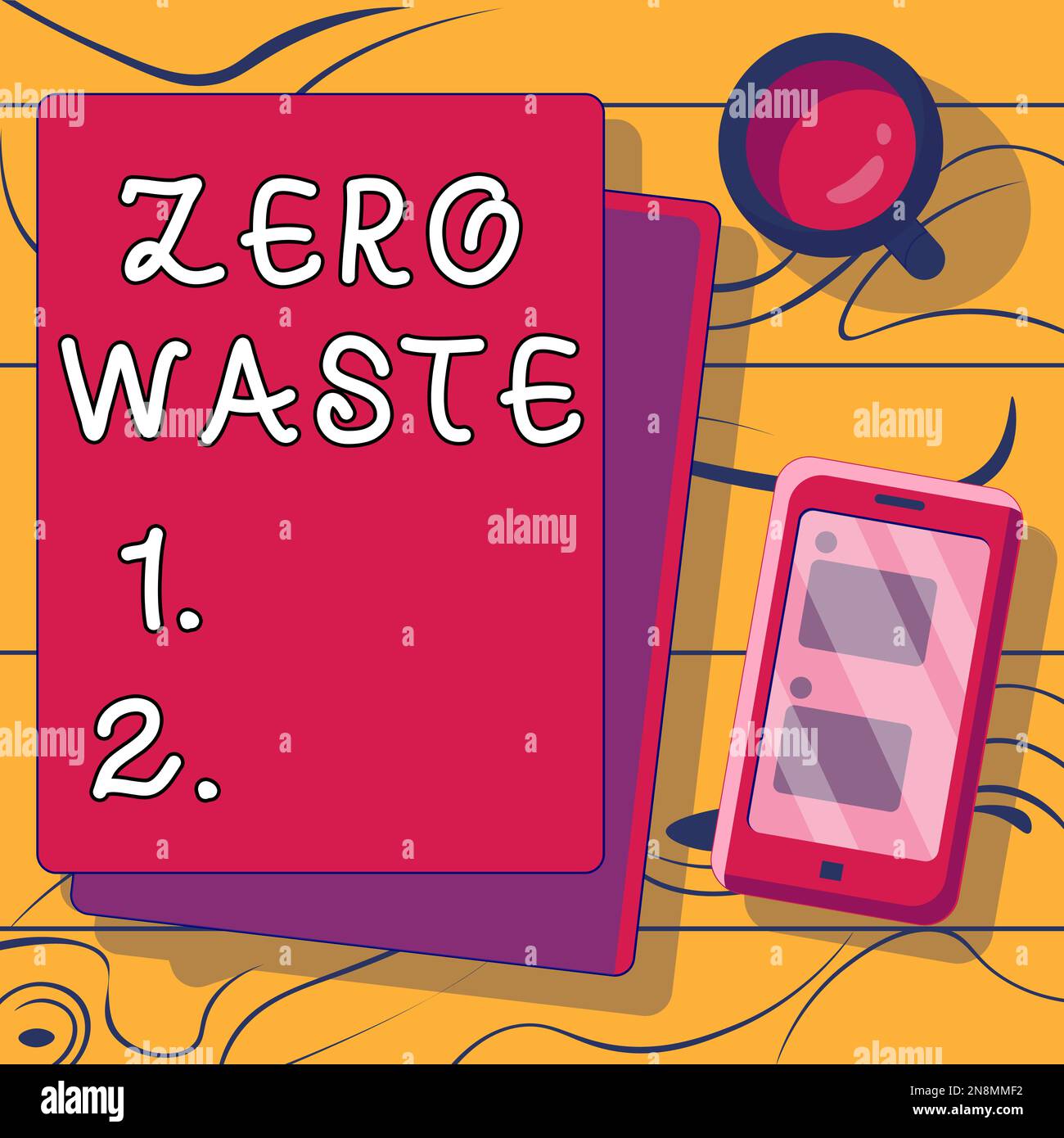 Text showing inspiration Zero Waste. Word for industrial responsibility ...