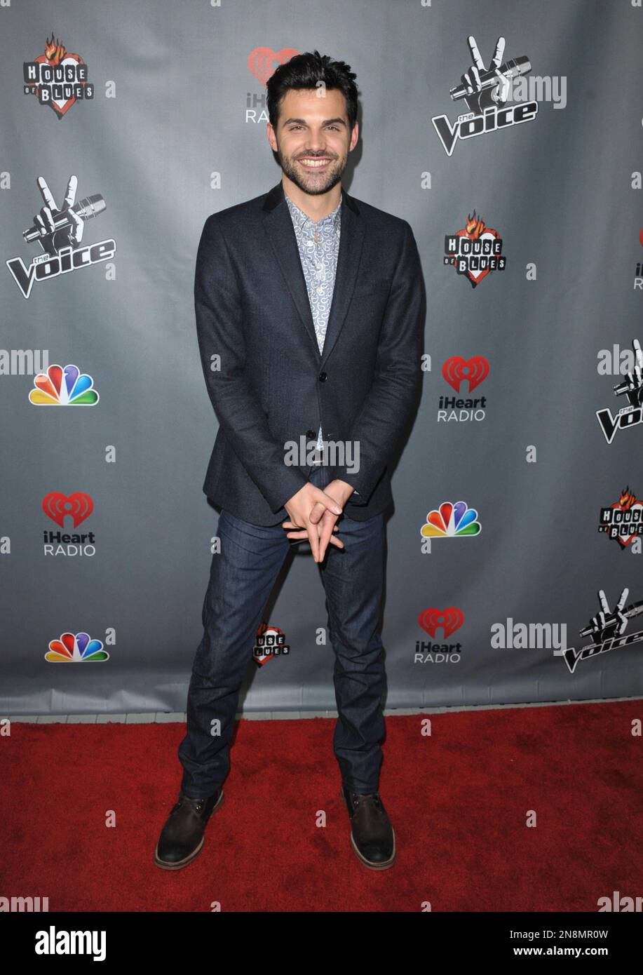Cody Belew attends a red carpet event for "The Voice" Season 3 in Los ...