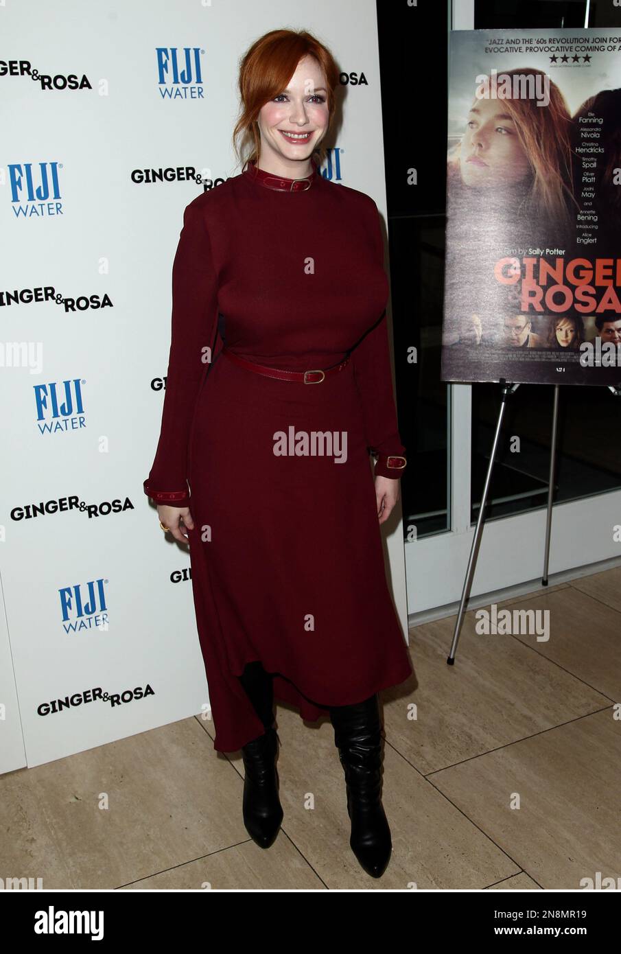Actress Christina Hendricks attends a screening of "Ginger and Rosa ...