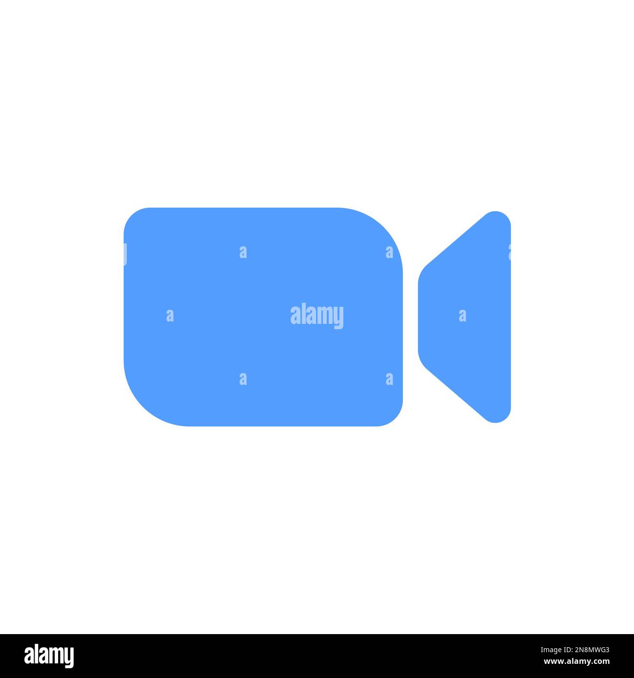 Zoom social media app icon. Square shape vector illustration Stock ...