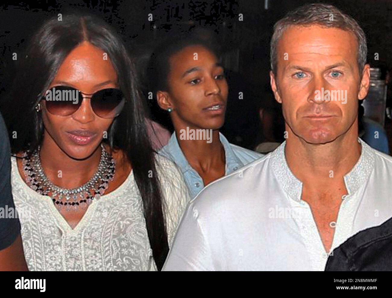 Supermodel Naomi Campbell walks with her boyfriend Russian billionaire ...