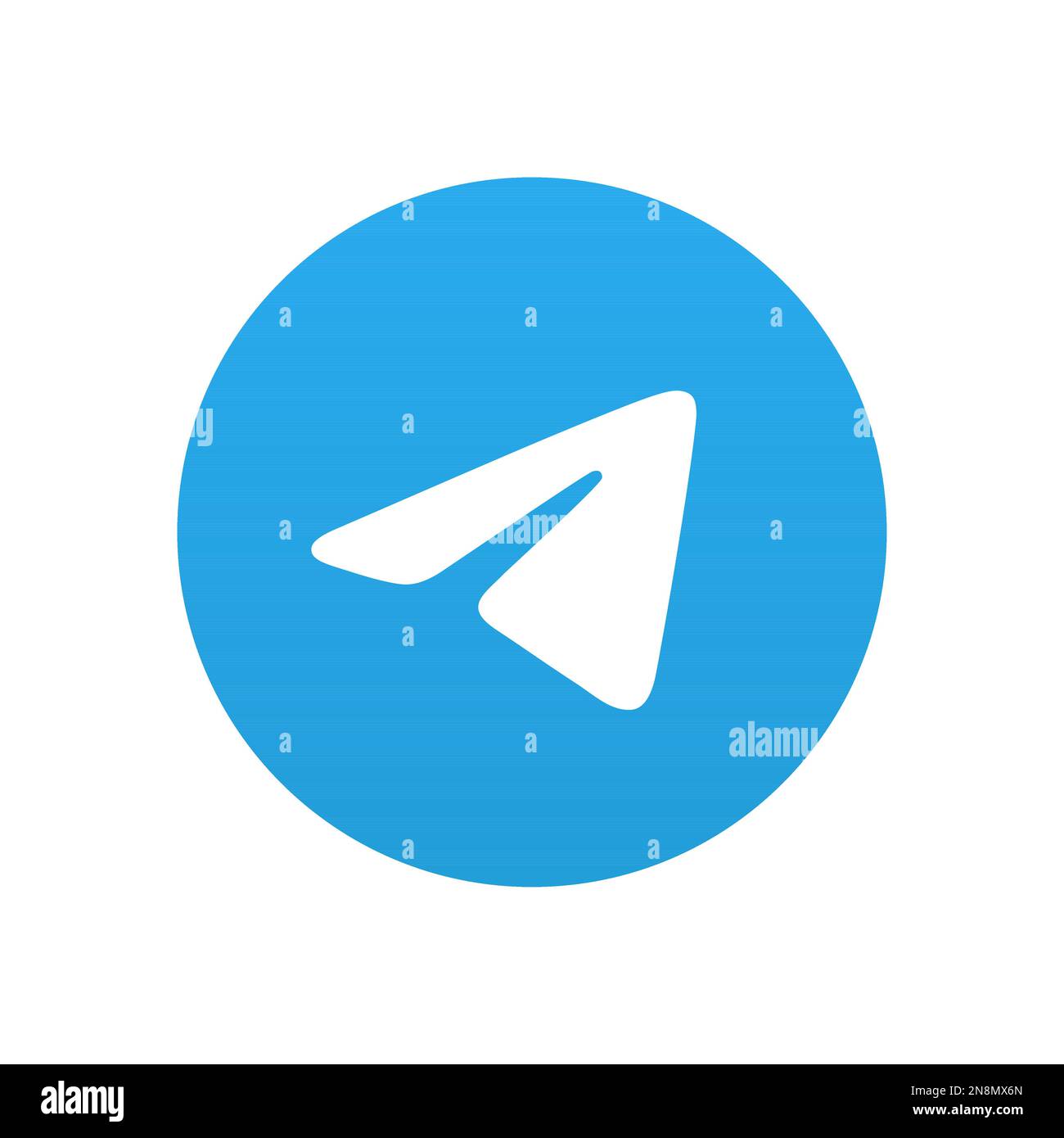 Telegram instant messaging app icon. Square shape vector illustration ...