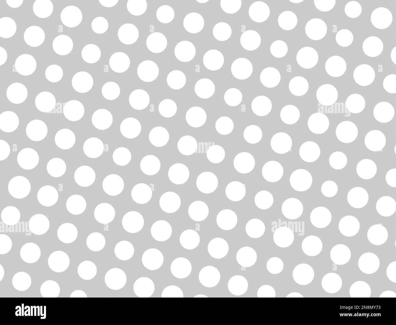 Abstract geometric pattern of white circle dots in various sizes on ...