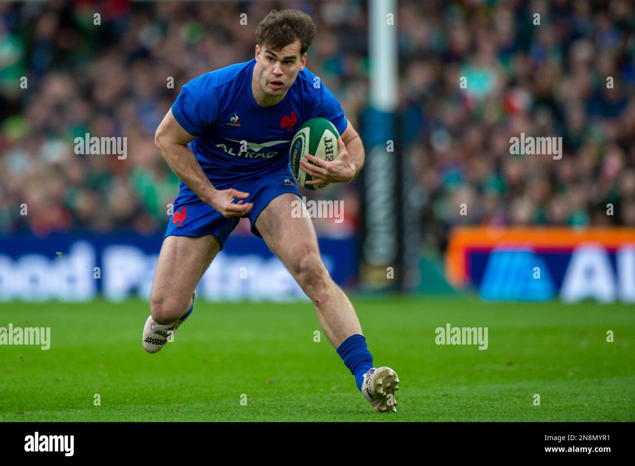 Damian Penaud of France during the Guinness Six Nations Cup Round 2 ...