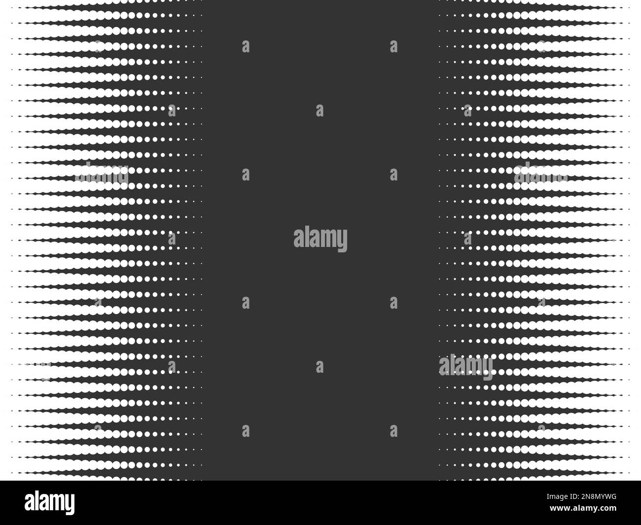 Abstract vector halftone texture of grey dots in linear arrangement on ...