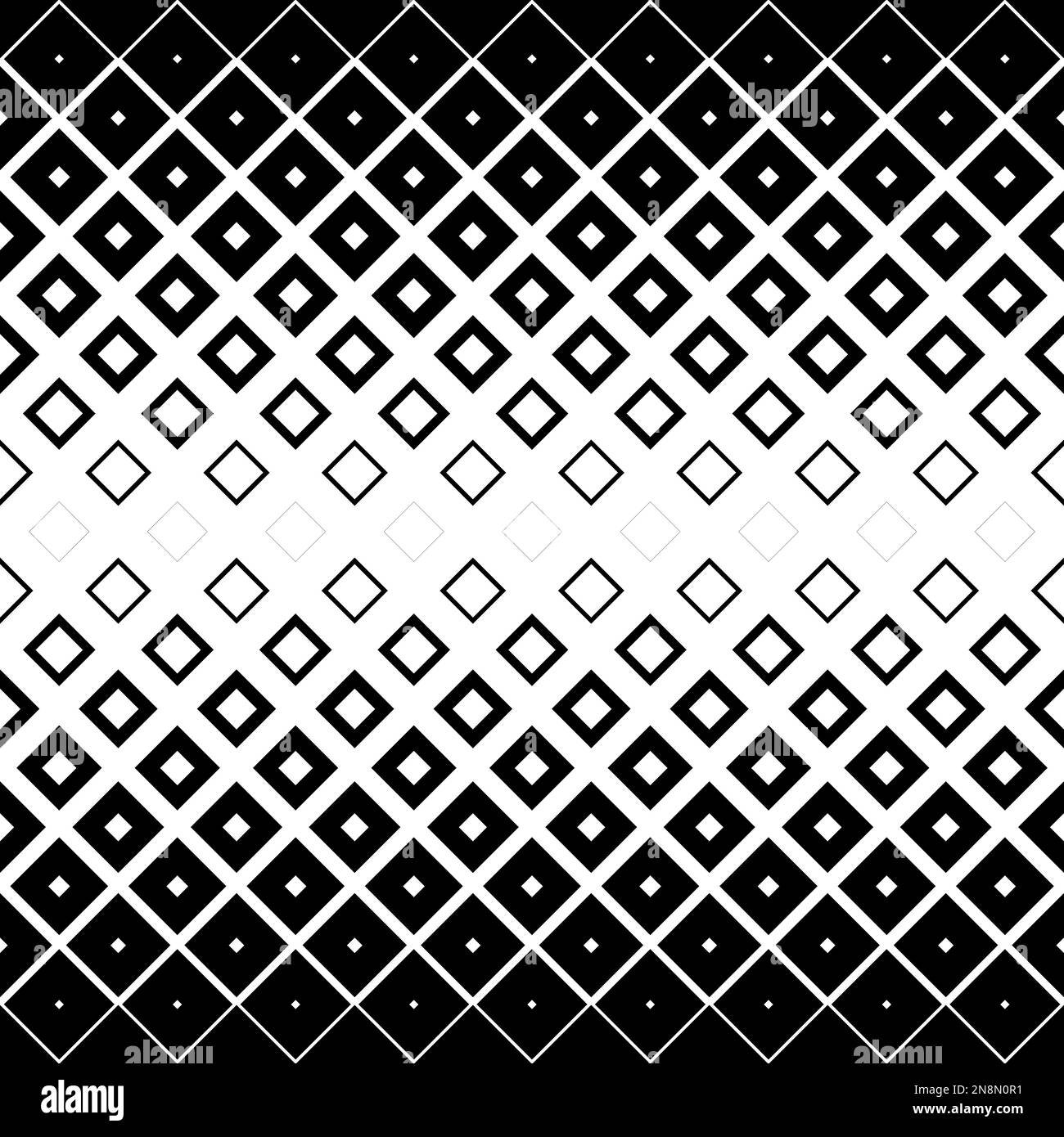 Seamless abstract vector background of squares. Simple flat pattern of black squares in diagonal ...