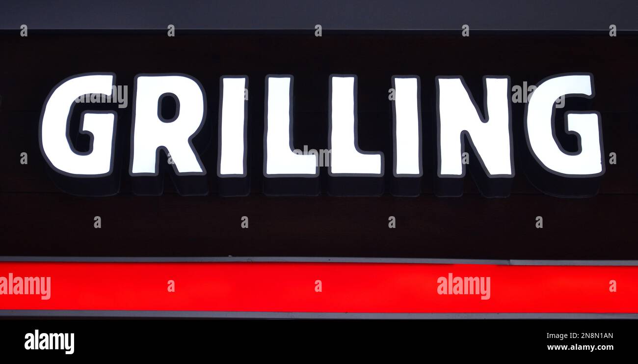 Grilling in dark hi-res stock photography and images - Alamy