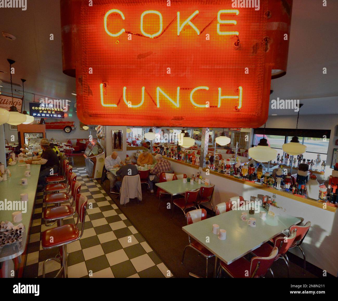 On this election day, as they do every day, people gather for breakfast ...