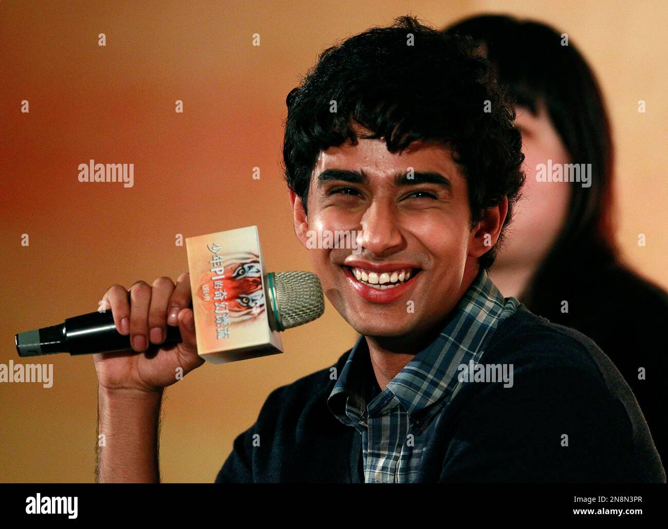Lead actor from India Suraj Sharma answers questions during a press ...