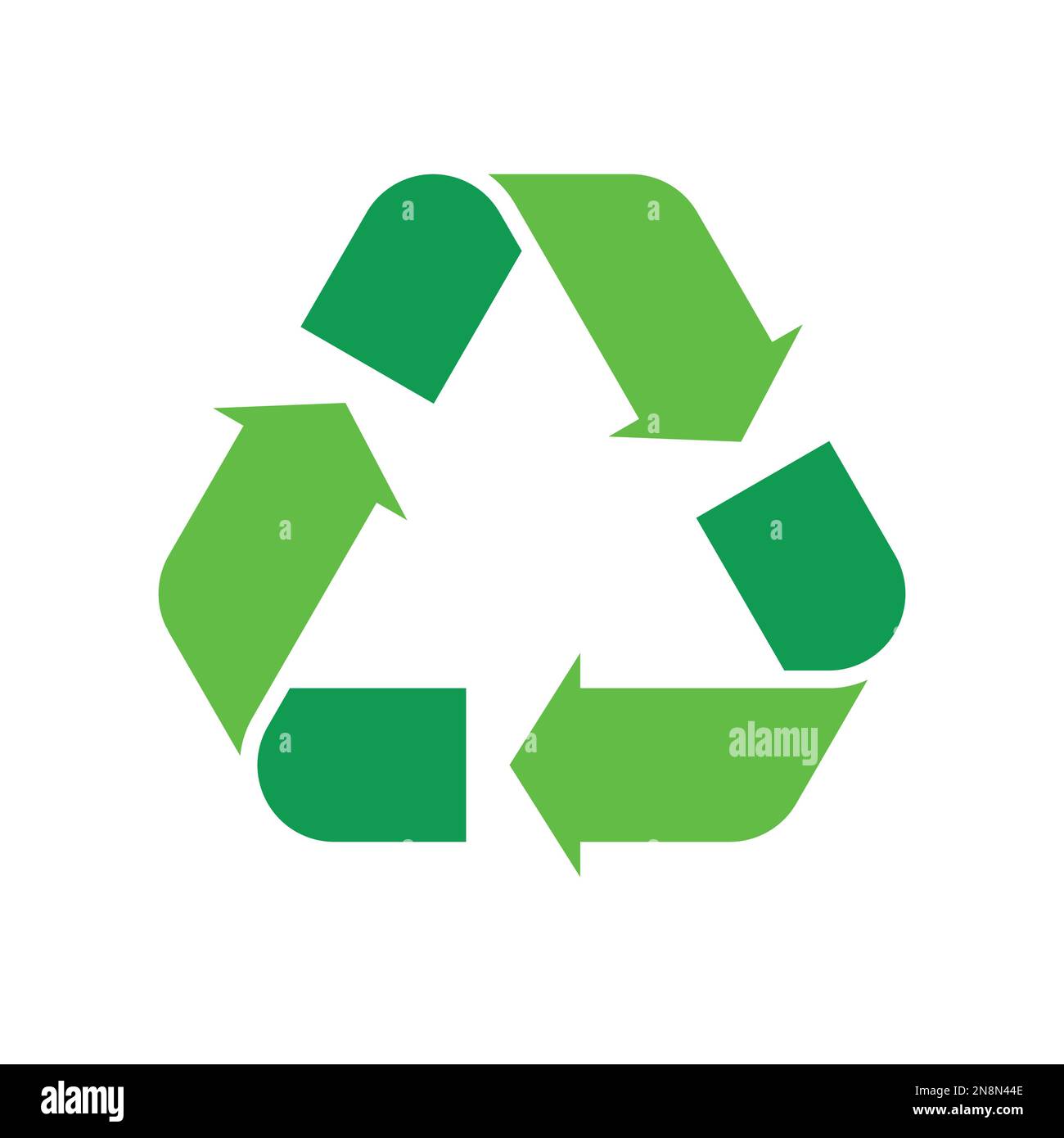 Universal Recycling Symbol. Theme of low or zero waste, clear energy ...