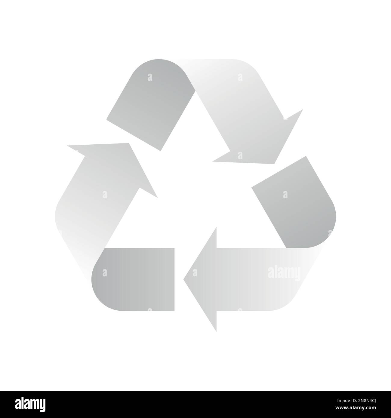 Universal Recycling Symbol. Theme of low or zero waste, clear energy ...
