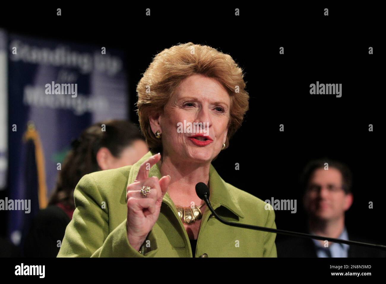 Sen. Debbie Stabenow, D-Mich., addresses supporters during the Michigan ... Sen. Debbie Stabenow, D-Mich., addresses supporters during the Michigan ...