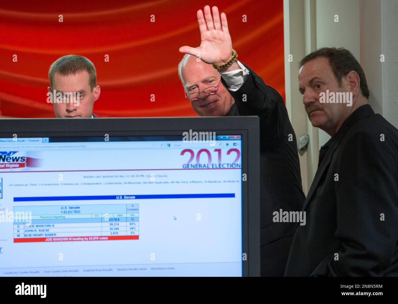 West Virginia senate candidate John Raese greets supporters at ...