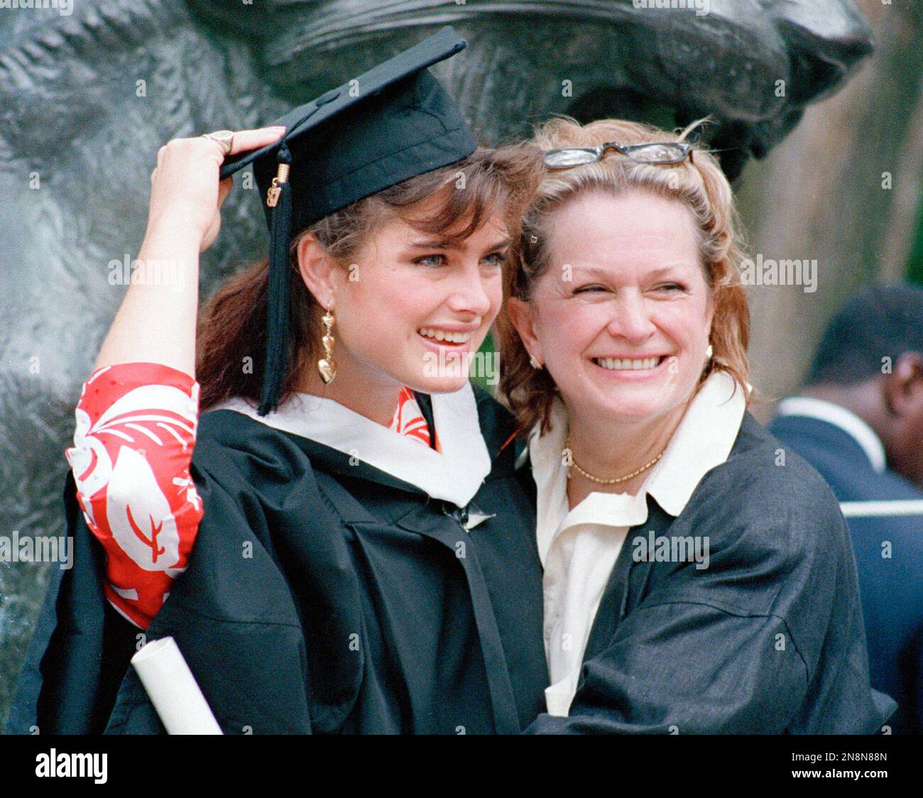 FILE - This June 9, 1987 file photo shows actress-model Brooke Shields ...