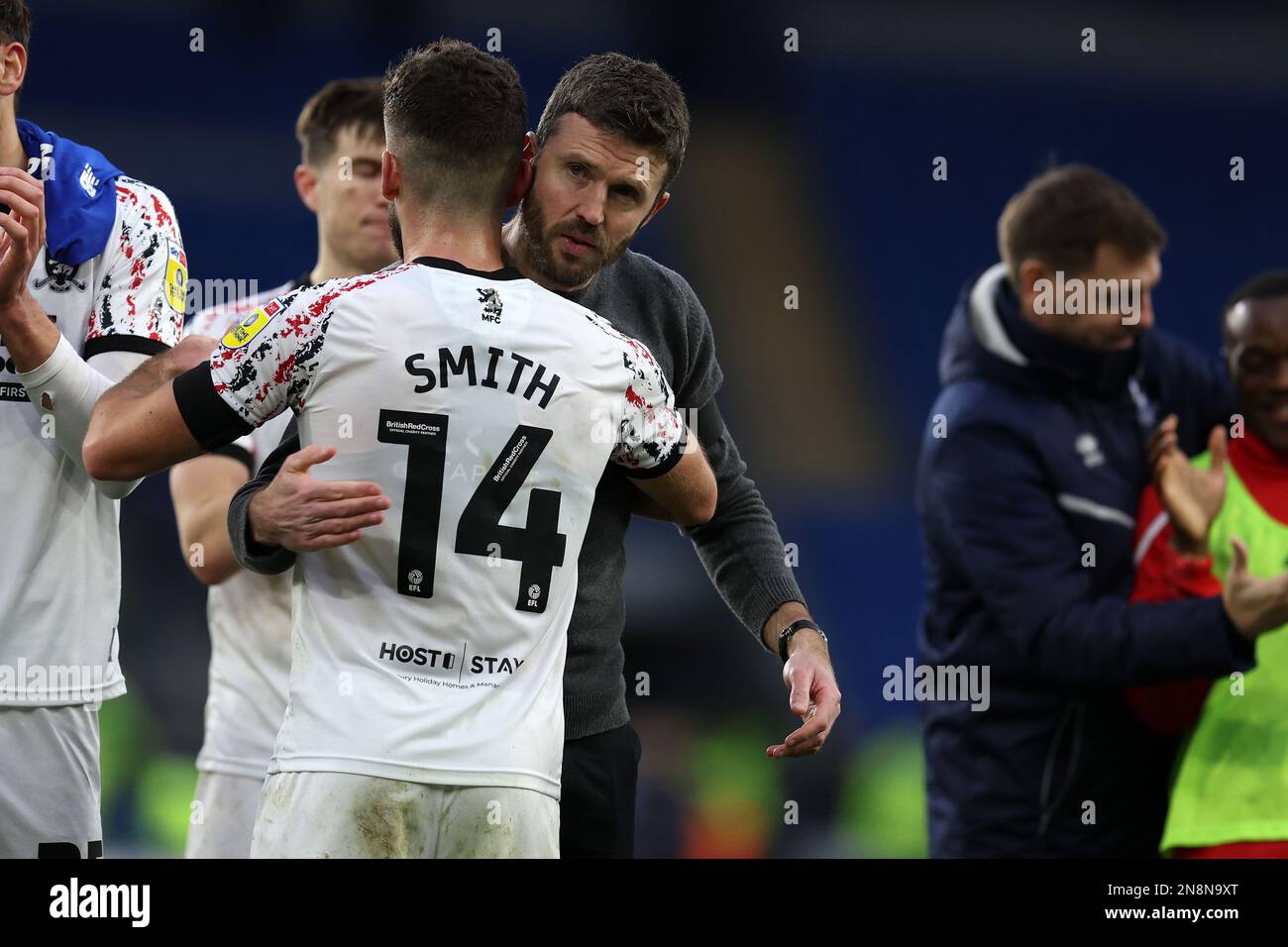 Cardiff, UK. 11th Feb, 2023. Michael Carrick, the head coach of ...