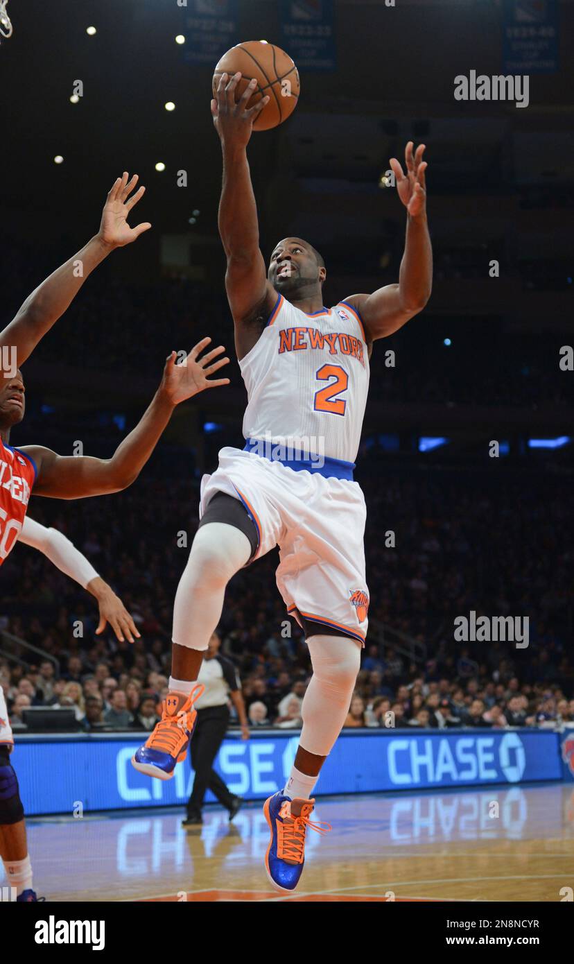 New York Knicks' Raymond Felton in the first half of the NBA basketball ...
