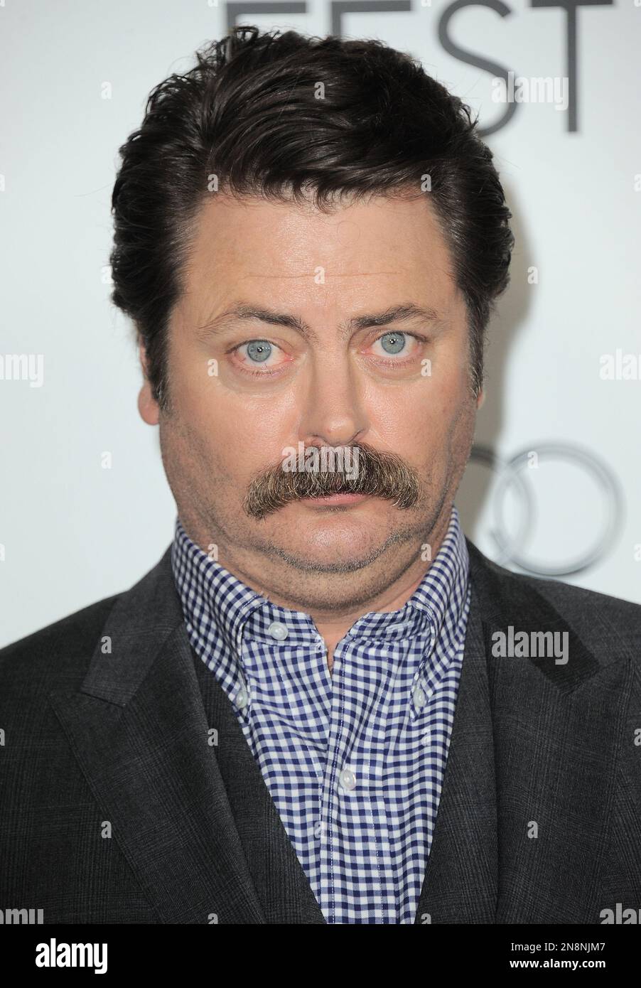 Nick Offerman arrives at the "Holy Motors" special screening as part of ...