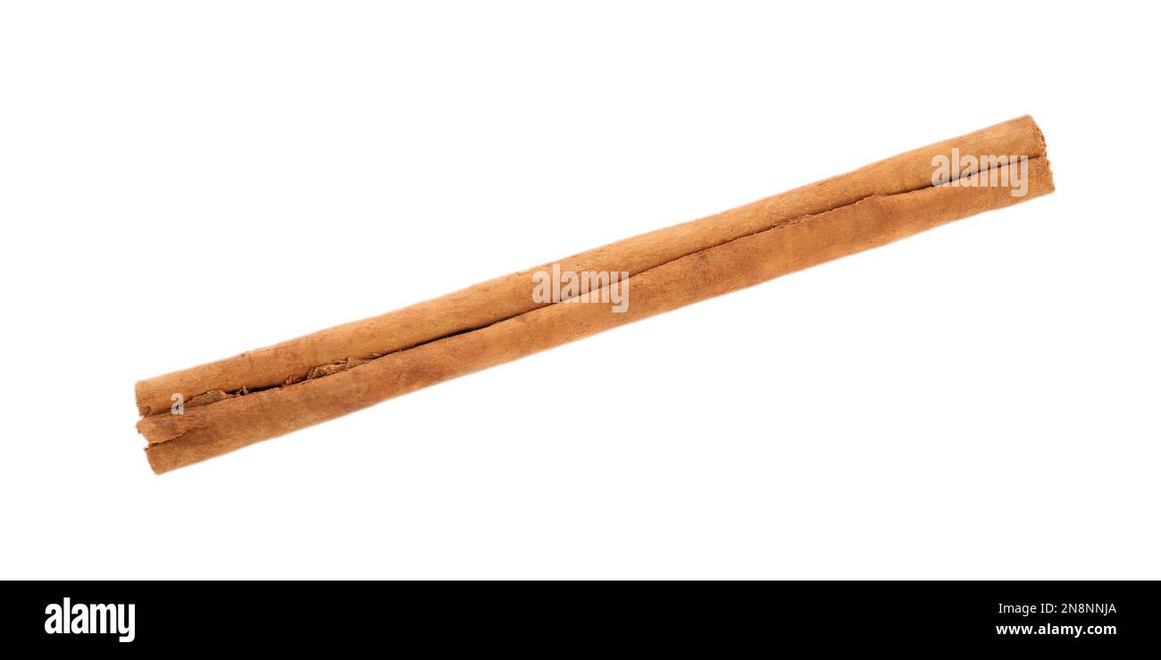 Aromatic dry cinnamon stick isolated on white Stock Photo - Alamy