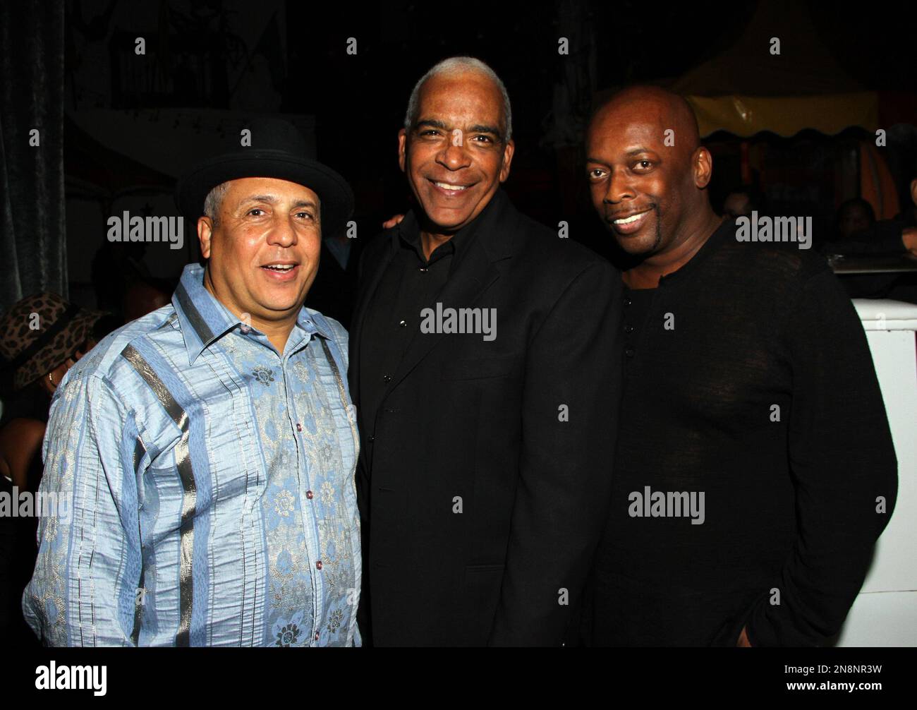 (L-R) TV and film producers Carl Craig, Stan Lathan and music composer ...