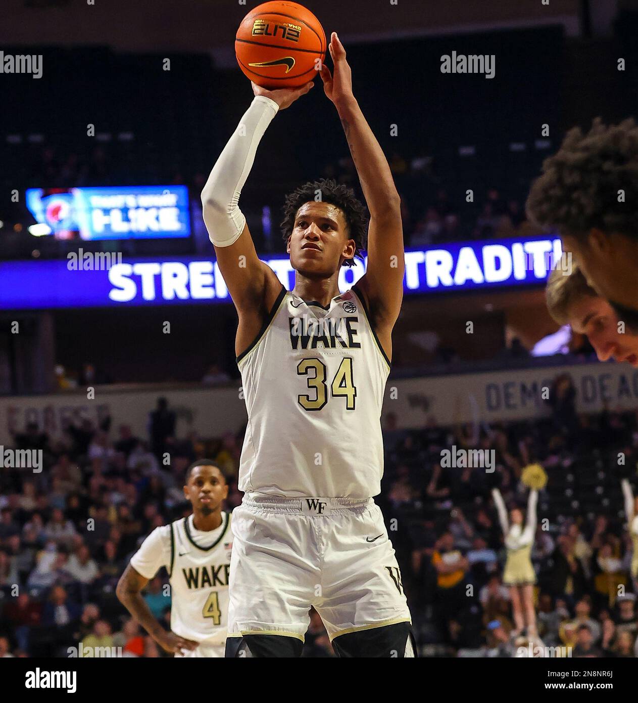 February 11, 2023: Wake Forest University freshman Bobi Klintman (34 ...