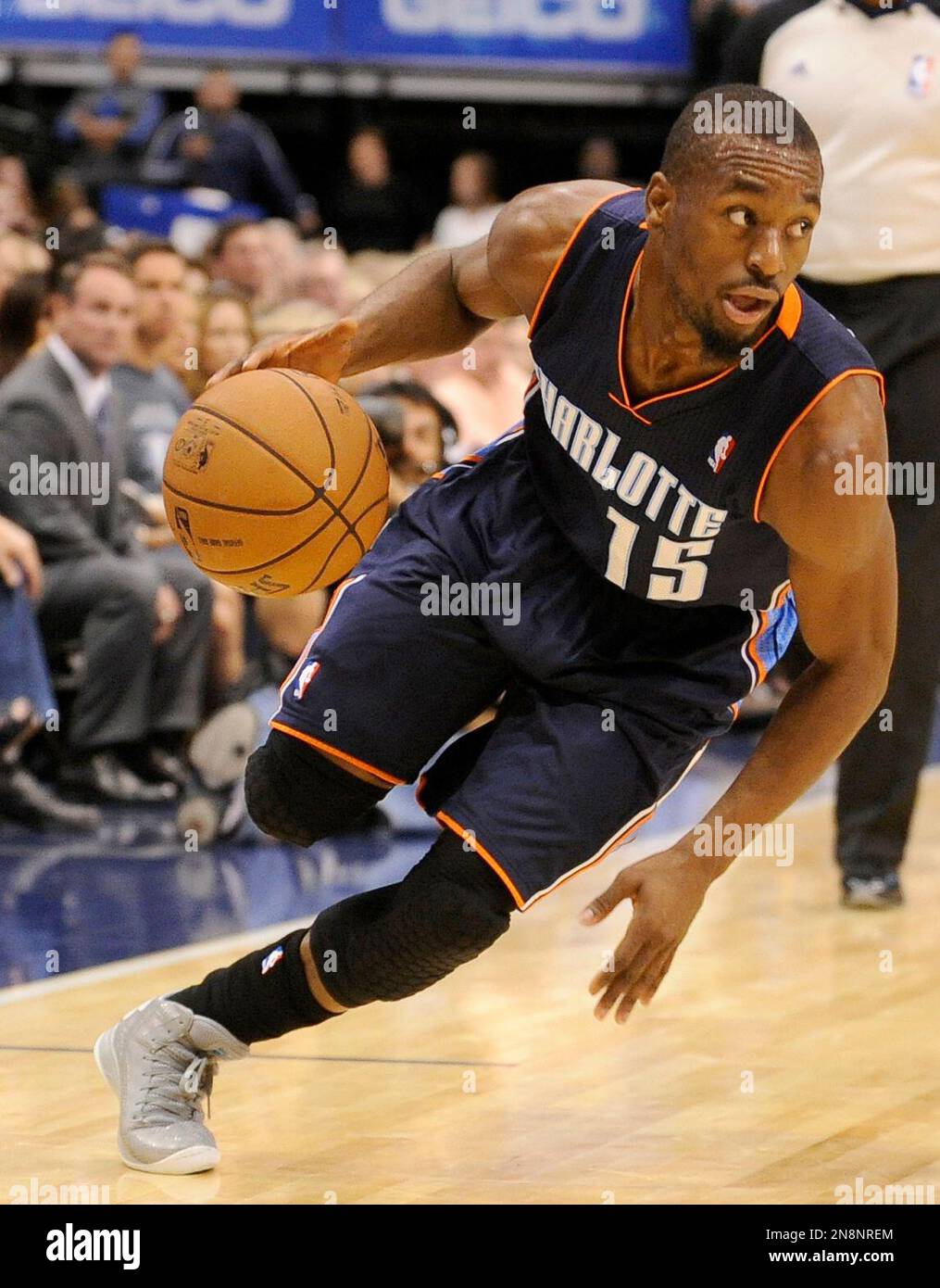 Charlotte Bobcats guard Kemba Walker (15) during an NBA basketball game ...